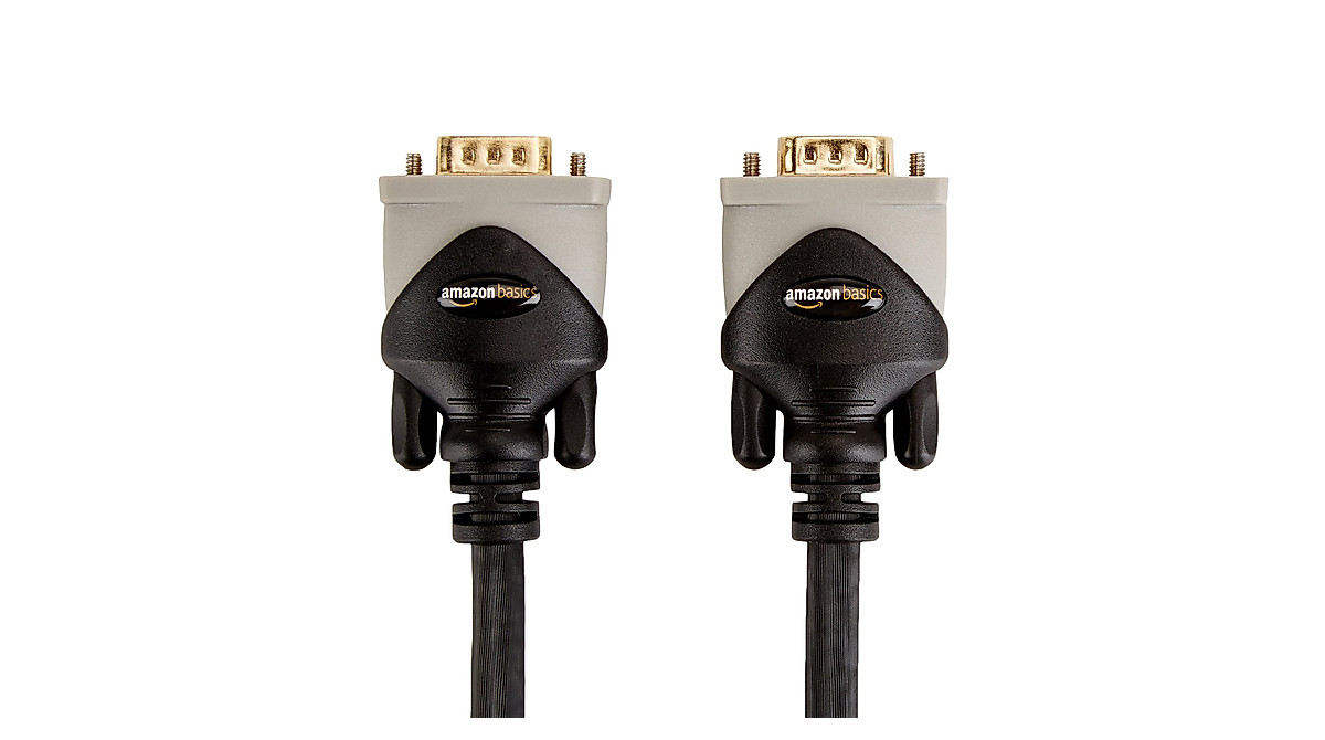 Amazon Basics VGA to VGA Cable – 6 Feet High-Quality PC Monitor Connection
