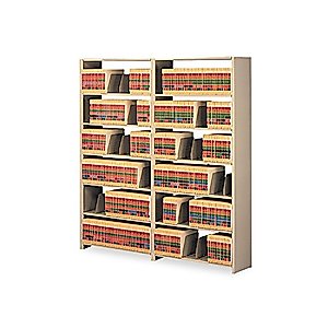 Tennsco Snap-Together Steel Seven-Shelf Closed Starter Set, 48w x 12d x 88h