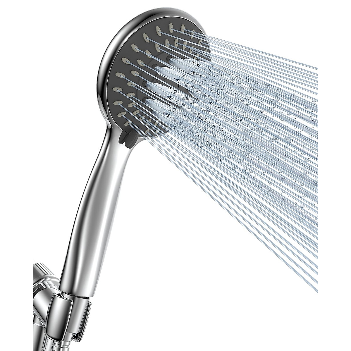 RAINVISTA High Pressure Handheld Shower Head, 5 Functions High Flow Shower Head with Handheld Powerful Spray Shower Head for Improving Water Pressure even at Low Pressure