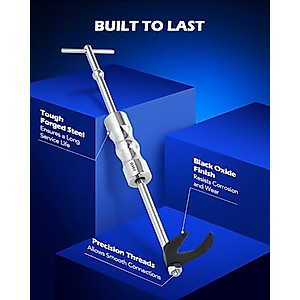 OMT Inner CV Axle Puller Tool Set with 5/8"-18 Slide Hammer & Adapter | Inner CV Joint Removal Tool Kit | Front Wheel Drive Axle Puller Set Compatible with Taurus Sable FWDs from 1986 to 2021