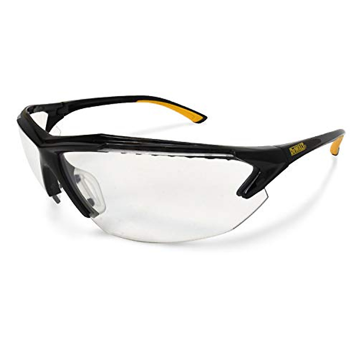 DEWALT DPG106 Spector In-Viz Bifocal Safety Glass - Black/Yellow Frame - Clear Lens - 2.5 Diopter, DPG106-125D