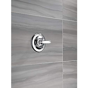 Delta Faucet Foundations Shower Valve Trim Kit, Shower Handle, Delta Shower Trim Kit, Chrome BT13010 (Valve Not Included) 7.00 x 7.00 x 7.00 inches