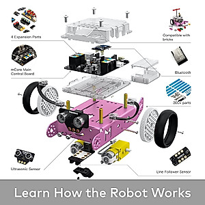Makeblock mBot Pink + Bluetooth Dongle