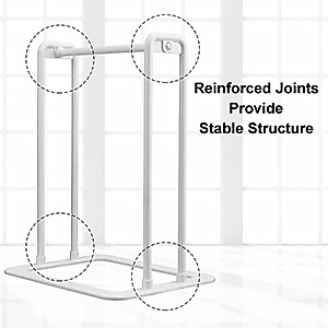 Hanger Organizer, Portable Hanger Stacker, Plastic Hanger Holder, Clothes Hanger Storage Rack Stand for Closet Laundry Room, White