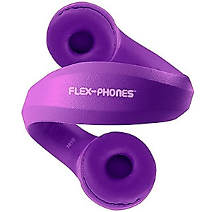 HamiltonBuhl Kid's Durable Flex-Phones Foam Headphones Kindergarten Purple (Kids-PPL), Kids-Purple
