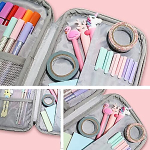 Pencil Case Panda Face Pen Case Pencil Bag Pouch Zipper Organizer Stationery Holder Storage Big Makeup Bag for Kids Teen Office College