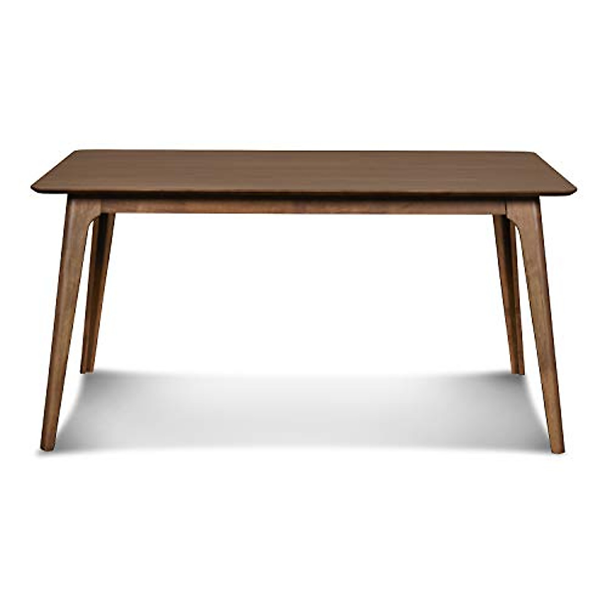 New Classic FURNITURE Mid-Century Modern Oscar Dining Table, 60-Inch, Walnut