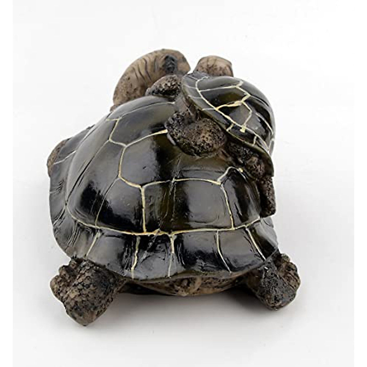 ABEESEA Sea Turtle Figurine Statue Garden Sea Turtle Animal Statue Indoor Outdoor Pond Decor - Mother and Child Turtle