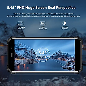 FOSSIBOT Rugged Smartphone,10600mAh Battery Rugged Cell Phone123dB Loudest Speaker Unlocked Phone 7+64GB 5.45" HD+ Rugged Smartphone Unlocked IP68 Waterproof Phone Android 12 24+8MP Camera OTG F101
