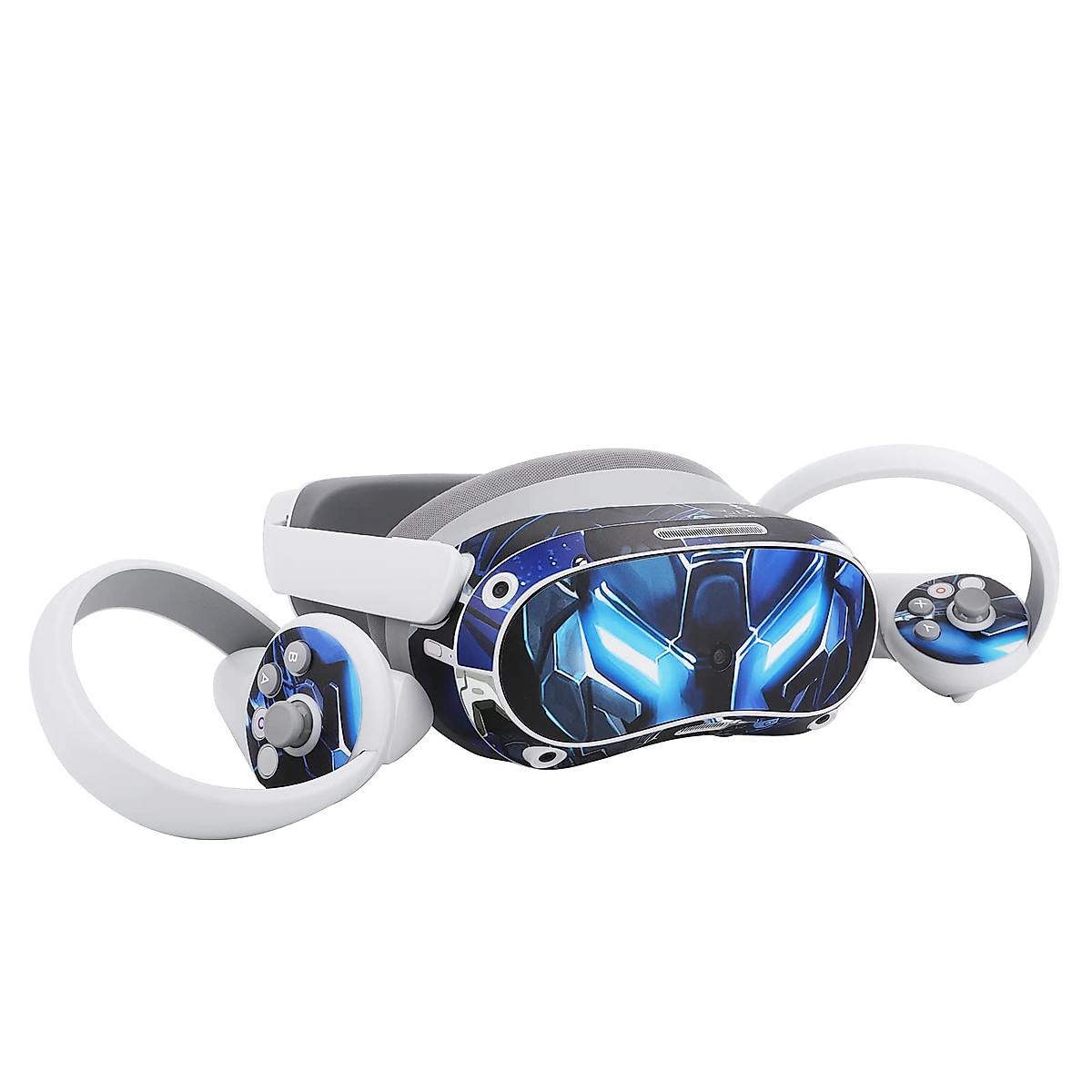 VR Headsets and Controllers Skins Stickers,PVC Sticker Protective Decal Accessories for PICO 4 (2)