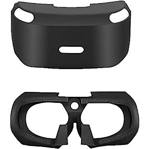 Soft VR Headset Anti-Slip Skin Silicone Rubber Cover Protective Case 3D Eye Shield for PS4 VR PS VR Virtual Reality Glasses Controller