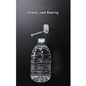 2-Section Stainless Steel Clothes Hanger Storage, Retractable Space Saving Clothes Hanger Storage Organizer, Wall Mount Clothes Rack Organizer, Adhesive or Drilling Installation(Length 10.6") 1