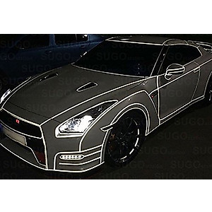 3M 150FT Reflective Body Stripe Tape DIY Sticker Decal Self Adhesive (Silver)