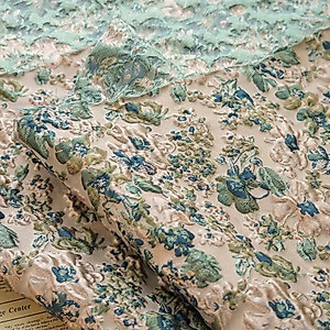 XMTXZYM 2 Meter Yarn Dyed Jacquard Fabric Women's Dress DIY Sewing Fabric