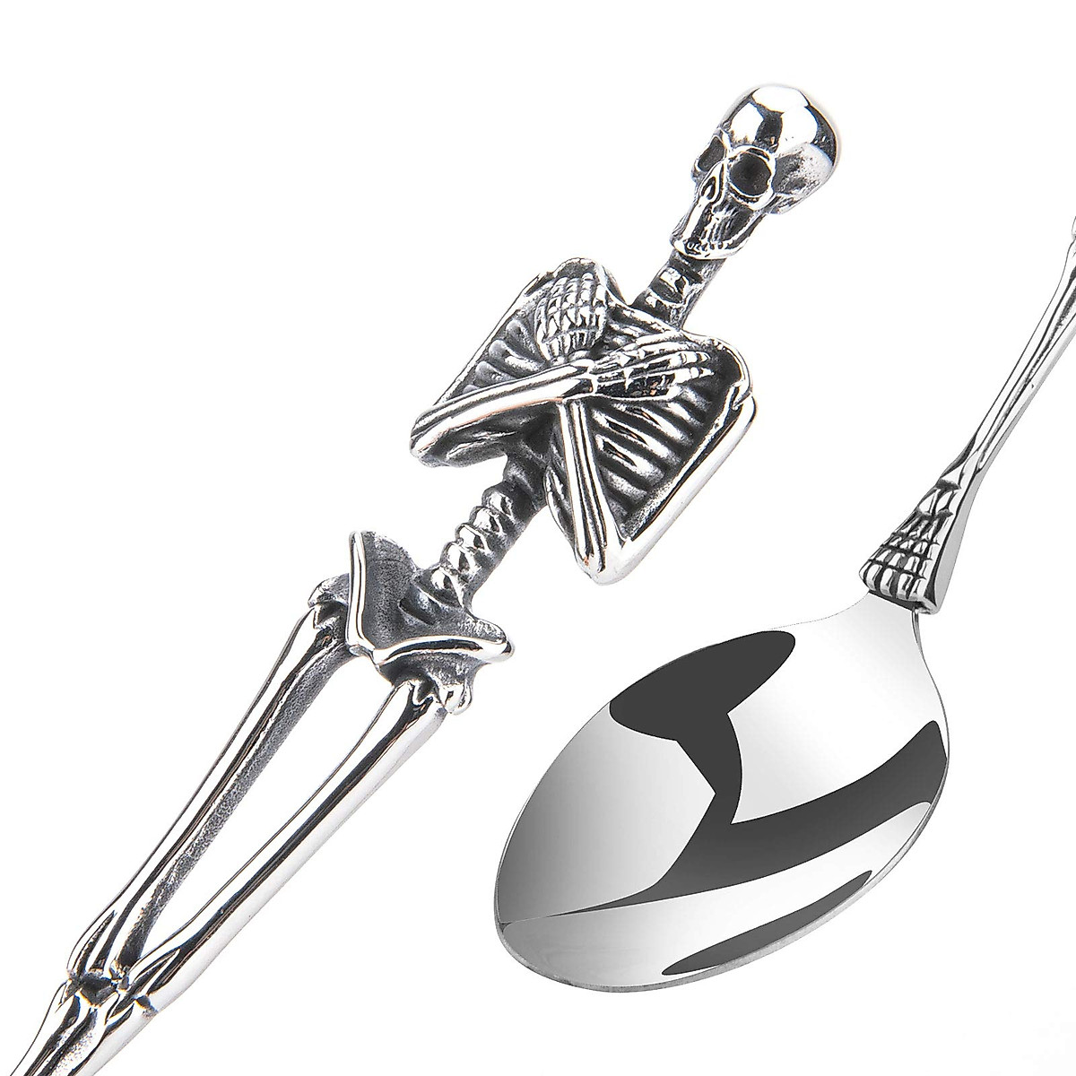 ONEKOO Dinner Spoon, Premium Stainless Steel Dinner Spoons, Handmade, Dishwasher Safe (Silver), Use for Home, Kitchen or Restaurant, or gift for friending