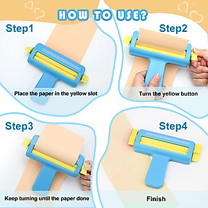 Paper Crimper for Crafts, AngleKai Paper Crimper Tool Craft Paper Crimper Tool for Making Wave Shaper Paper Crimper for DIY Arts Crafts
