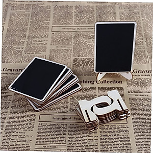 15pcs Chalkboard Message Board Tabletop Chalkboard Table Tented Cards Table Number Blackboard Party Dinner Supplies Mini Chalkboard erasable Chalkboard Signs Listing Desktop Wooden