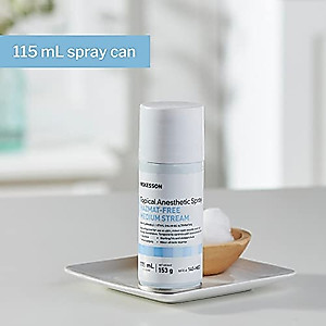 McKesson Topical Anesthetic Spray, Topical Pain Relief, Hazmat-Free, Medium Stream, 115 mL, 1 Count
