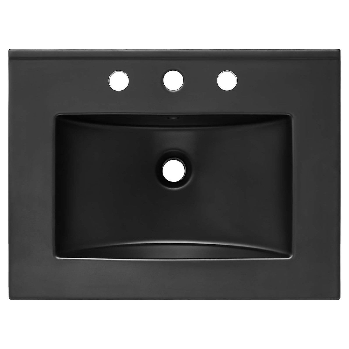 Modway Cayman 24" Bathroom Sink in Black