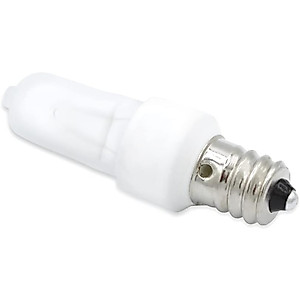 60W 120V Xenon E12 Bulb Replacement for Kichler 5905fst by Technical Precision - T3 Xenon Lamp Replacement - E12 Candelabra Screw Base - Frosted - 2700K Warm White - 1 Pack