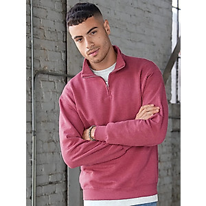 Kappa Sigma Quarter Zip Cadet Collar Sweatshirt - Kappa Sigma Fraternity Merchandise (L) Dark Heather