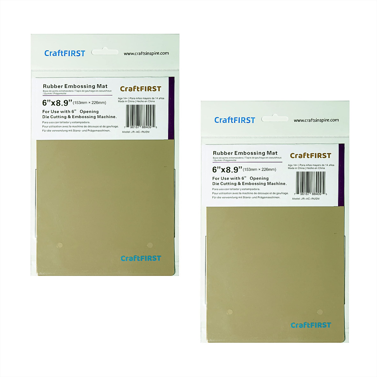 CraftFIRST 6 x 8.9" Rubber Embossing Mat Die Cutting Accessaries 1 Pair