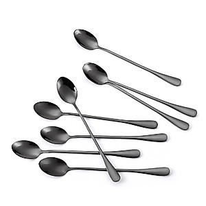 Marco Almond MA23 Kitchen Knife Sets + KYA59 Titanium Coated Stainless Steel Long Handle Spoons