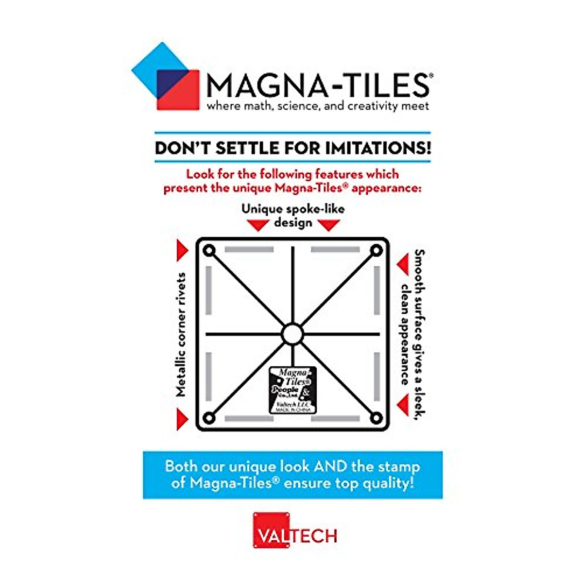 Magna-Tiles Glow In The Dark Set, The Original Magnetic Building Tiles For Creative Open-Ended Play, Educational Toys For Children Ages 3 Years + (16 Pieces + LED Light Included)