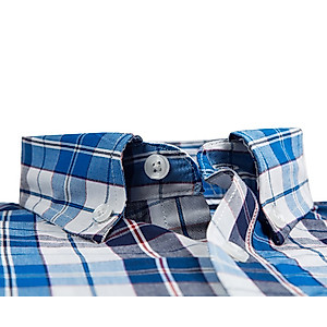 Double Pump Mens Button Down Shirts Cotton Long Sleeve Shirts Regular Fit (SL01A,M)