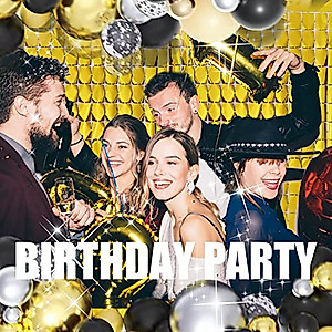 Gold Shimmer Wall Backdrop, Square Backdrop Curtain,2Pcs 3.3x6.6 Feet Gold Streamer Backdrop for Party Decorations