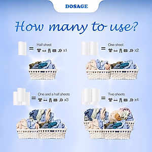 Laundry Detergent Sheets, 120 Loads Washer Soap Strips, Plant Based Liquidless Formula, Zero Waste for Home Dorm Travel Camping & Hand Washing Clean No Waste Fresh Scent