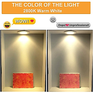 Vinaco MR16 Bulb，6 Pack MR16 Halogen Bulb 50W GU5.3 Base, 800LM High Output MR16 12V 50W Halogen, 2800K Warm White MR16 Dimmable with Clear Glass Cover, MR16 GU5.3 for Landscape, Track Lights