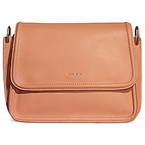 Pixie Mood Victoria 11.5 x 8.5 Vegan Leather Crossbody Bag, Apricot