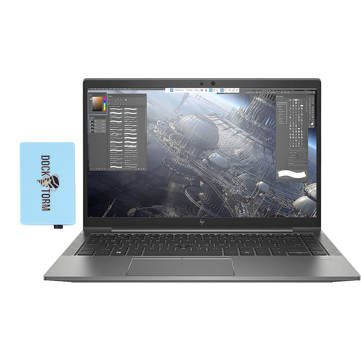 HP ZBook Firefly 15 G7 Workstation Laptop (Intel i7-10510U 4-Core, 32GB RAM, 512GB PCIe SSD, Intel UHD, 15.6" Full HD (1920x1080), Fingerprint, Wifi, Bluetooth, Webcam, 2xUSB 3.1, Win 10 Pro) with Hub