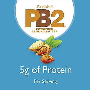 PB2 Powdered Roasted Almond Butter, 16oz Low-Fat Vegan Almond Powder, Low Carb Nut Butter, Non-GMO, Gluten Free, Kosher