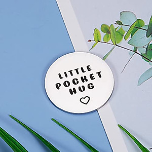 Inspirational Gifts for Women Men Little Pocket Hug Recovery Gifts Motivational Keychain from Depression Surgery Suicide Addiction Alcoholics Sobriety Presents for Cancer Survivor Warrior Fighter