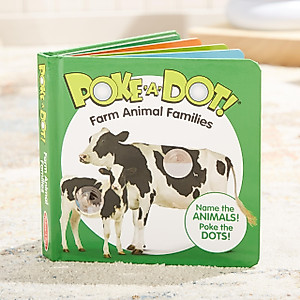Melissa & Doug Children’s Book – Poke-a-Dot: Farm Animal Families (Board Book with Buttons to Pop)