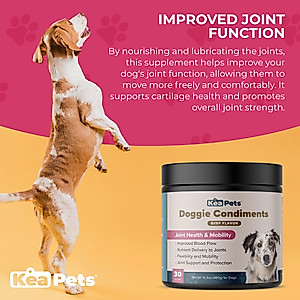 Kea Pets Doggie Condiments Joint & Mobility Support Natural Dog Supplement for Healthy Joints, Mobility, and Flexibility in Dogs