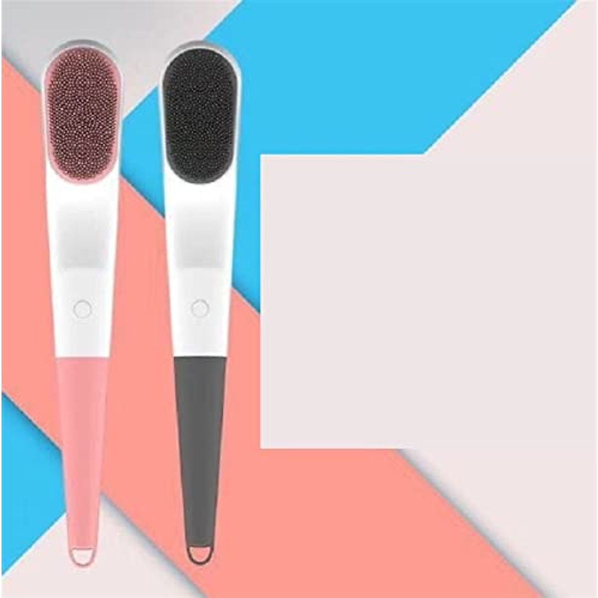 INGVY Dry Brushing Body Brush Electric Bath Machine Intelligent Electric Massage Bath Brush Bath Refresh Long Handle Bath Massager