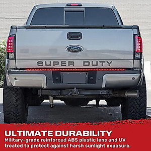 Recon 26411 60" Red Hyperlite Line of Fire LED Tailgate Light Bar - fits Most Full-Sized Trucks & SUVs