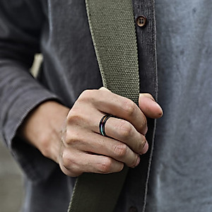 FINZOR 16Pcs Stainless Steel Fidget Band Rings for Men Women Spinner Ring Cool Rings Wedding Promise Band Ring Jewelry Set Size 10