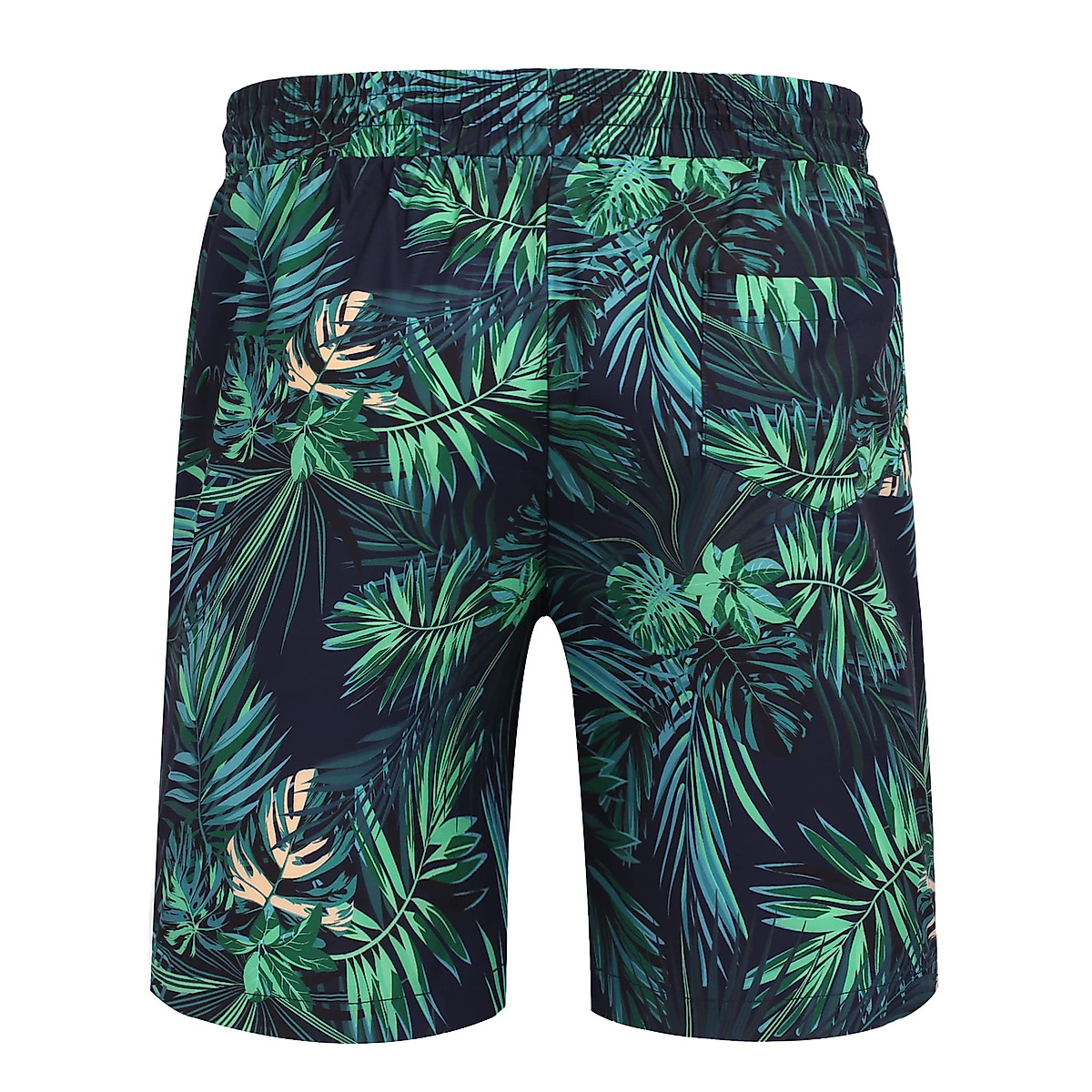 COOFANDY Men Swim Trunks 9 Inch Inseam Bathing Suit Hawaiian Beach Shorts Pocket