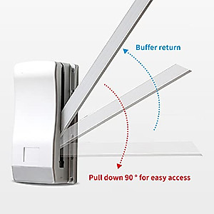 Pull Down Closet Rods, Adjustable 35-48 Inch Wardrobe Rail Lift Collapsible Closet Rod Aluminium Retractable Wardrobe Hanger Clothing Rail Closet Lift Organizer Storage Lift for Wardrobe Bedroom