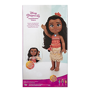 Disney Princess Moana Doll Sing & Shimmer Toddler Doll, Sings How Far I'll Go [Amazon Exclusive], Blue