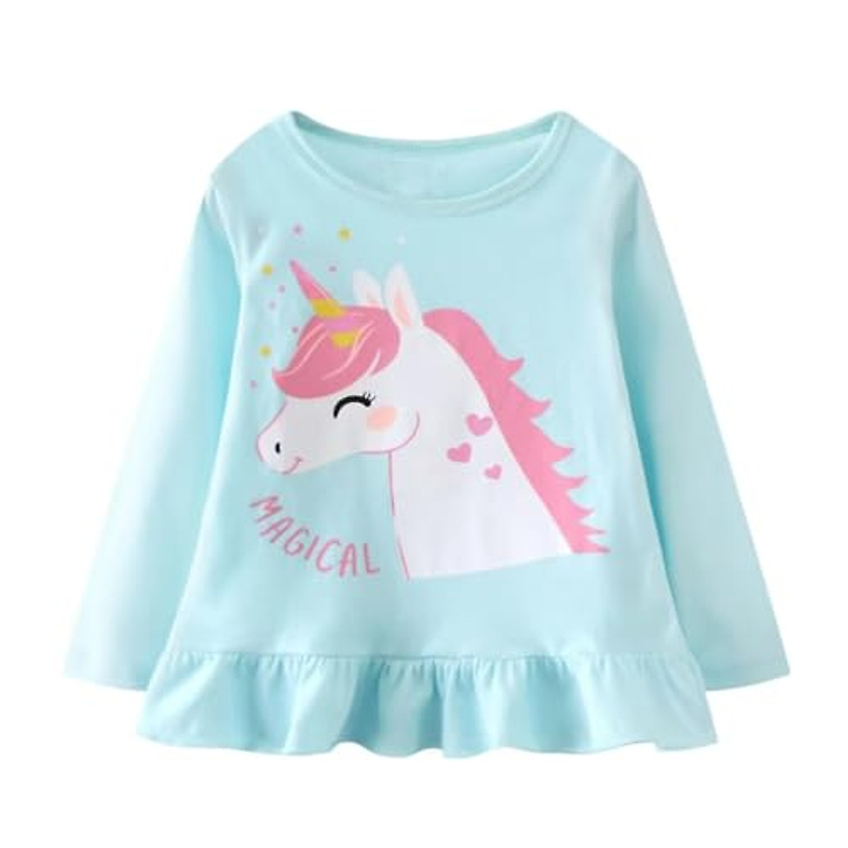 MSSMART 5t Girl Outfits Kids Fall Winter Clothing Cotton Cat Clothes 2 Pieces Leggings Set Unicorn Size 5T