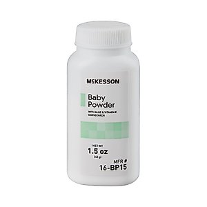 McKesson Baby Powder - Cornstarch, with Aloe and Vitamin E - Fresh Scent, 1.5 oz, 24 Count