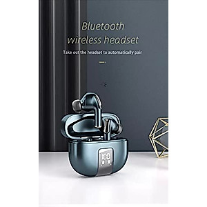 Wireless Bluetooth Earbuds Headphones in Ear with Mic.Touch Control LED Display (Black) High Sound Quality Wireless Earbud, Deep Bass Stereo Bluetooth Earbud with HD Mic(Blue) (AC697N)