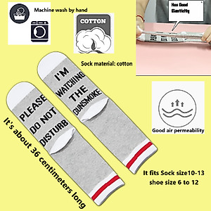 TSOTMO 2 Pairs TV Show Socks The TV Series Gifts Please Do Not Disturb I’M Watching TV Show Socks