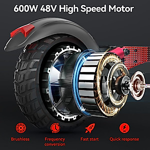 Electric Scooter for Adults, Electric Scooter with Seat, 10" Pneumatic Tires E Commuting Scooter, 28 Mph Top Speed & 31 Miles Max Range