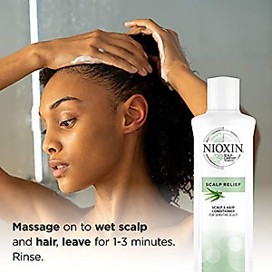 Nioxin Scalp Relief System Kit for Sensitive, Dry & Itchy Scalp, Paraben & Sulfate Free